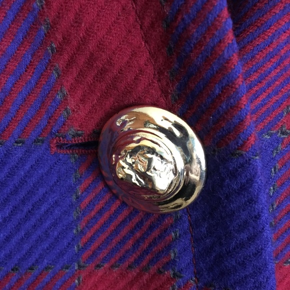 Givenchy | Jackets & Coats | Givenchy En Plus Plaid Coat Vintage | Poshmark